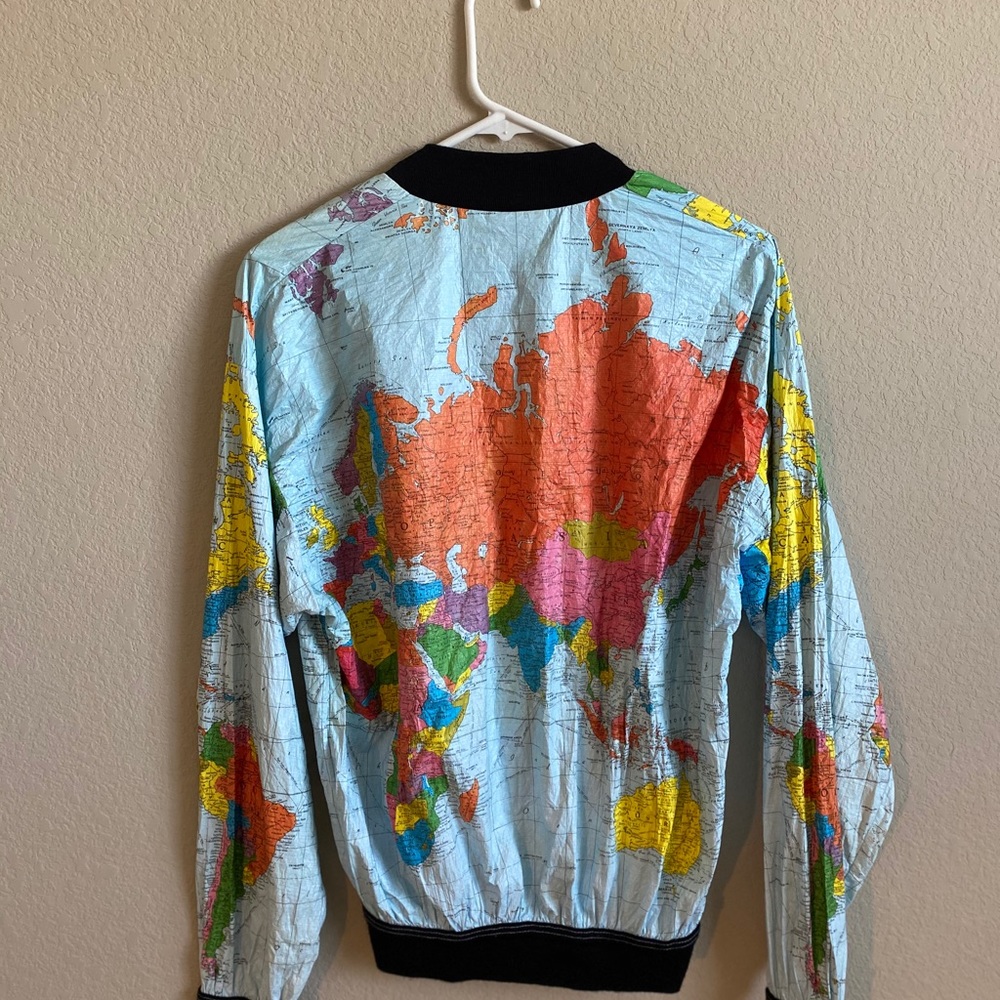 Vintage Kurt Cobain World Map Jacket Size Small - Gem